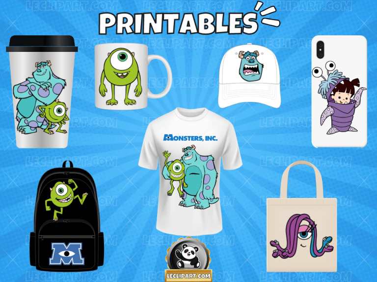 Monsters Inc SVG Bundle Cut Files for Cricut and Silhouette