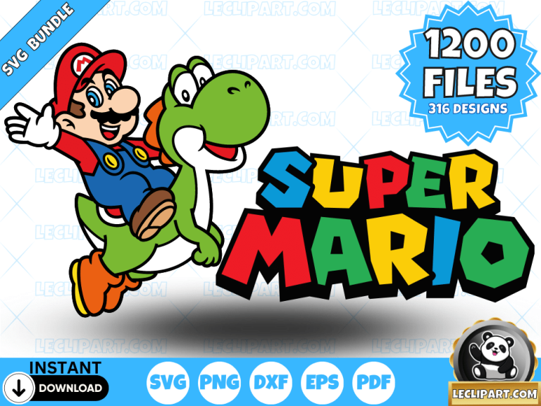 FREE Super Mario SVG Cut File for Cricut and Silhouette