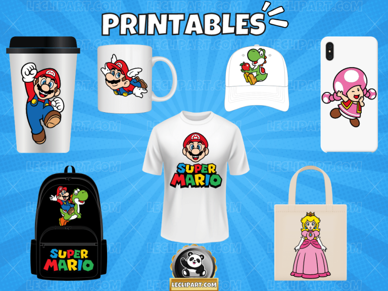 Super Mario SVG Bundle Cut Files for Cricut and Silhouette