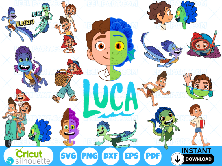 Luca SVG Bundle Cut Files for Cricut and Silhouette
