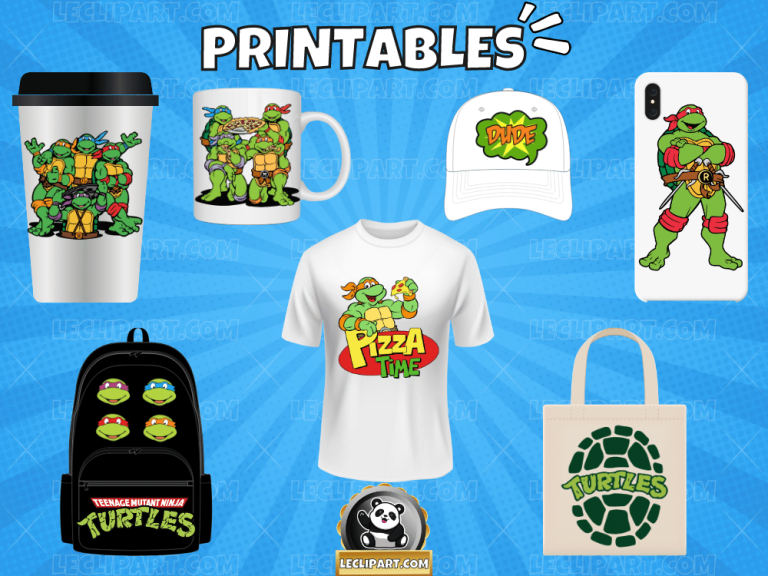 Teenage Mutant Ninja Turtles SVG Bundle Cut Files for Cricut - Silhouette