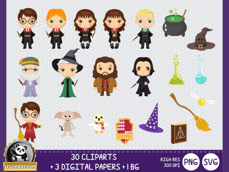 Cute Harry Potter SVG Collection Cut Files for Cricut and Silhouette